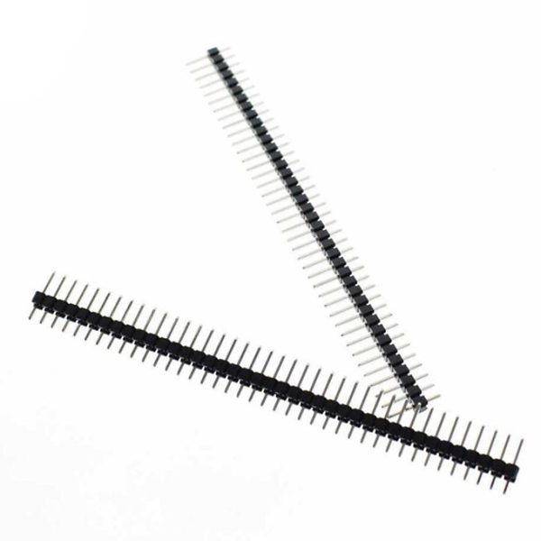 Espadines macho 1×40 pin 2.54mm - Evan Robotics