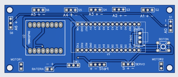 Placa Minisumo - Evan Robotics